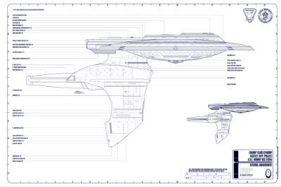 Star Trek Blueprints: U.S.S. Midway NCC-20345 Chariot Class Starship