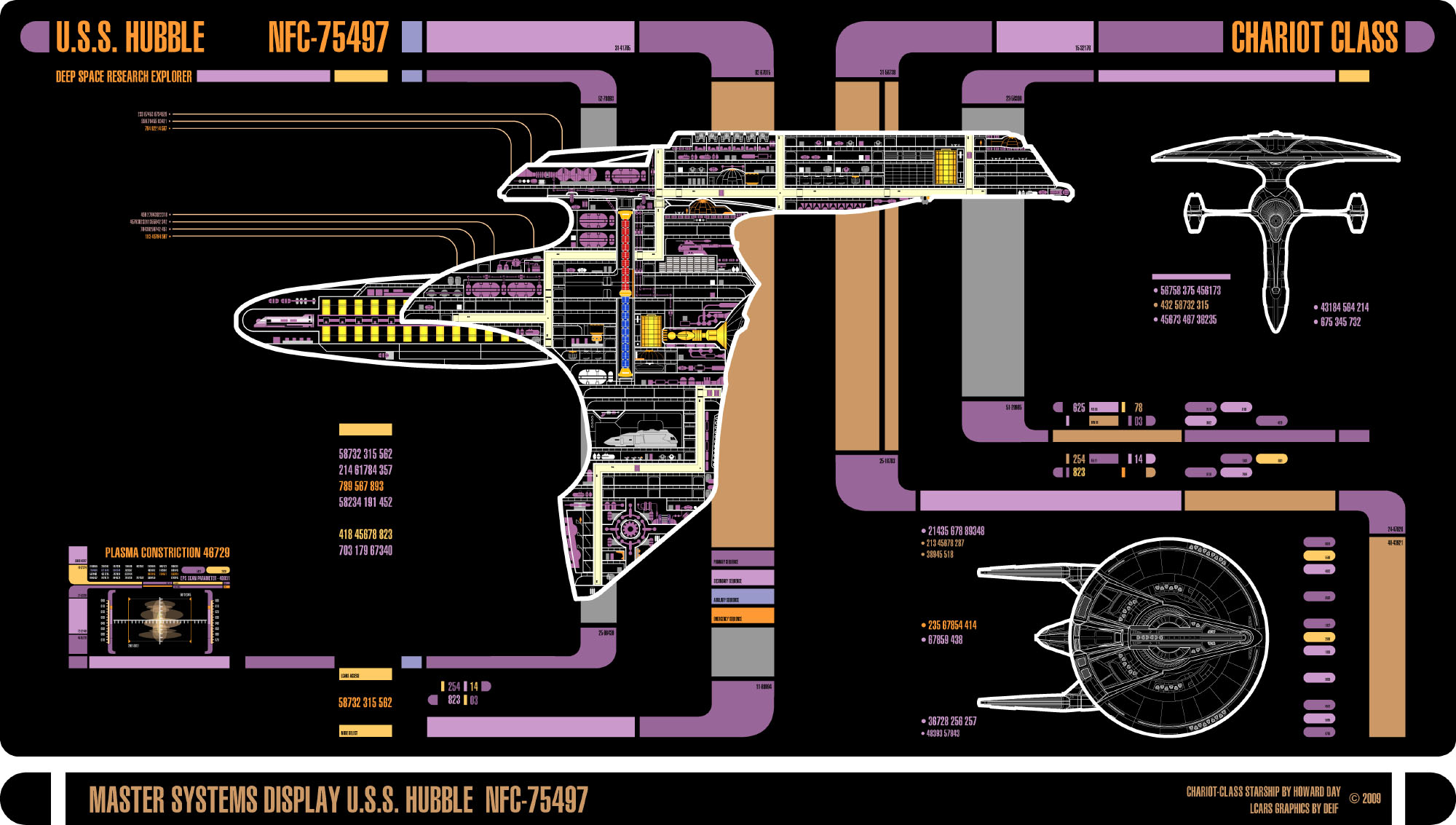 Star Trek Blueprints: U.S.S. Midway NCC-20345 Chariot Class Starship