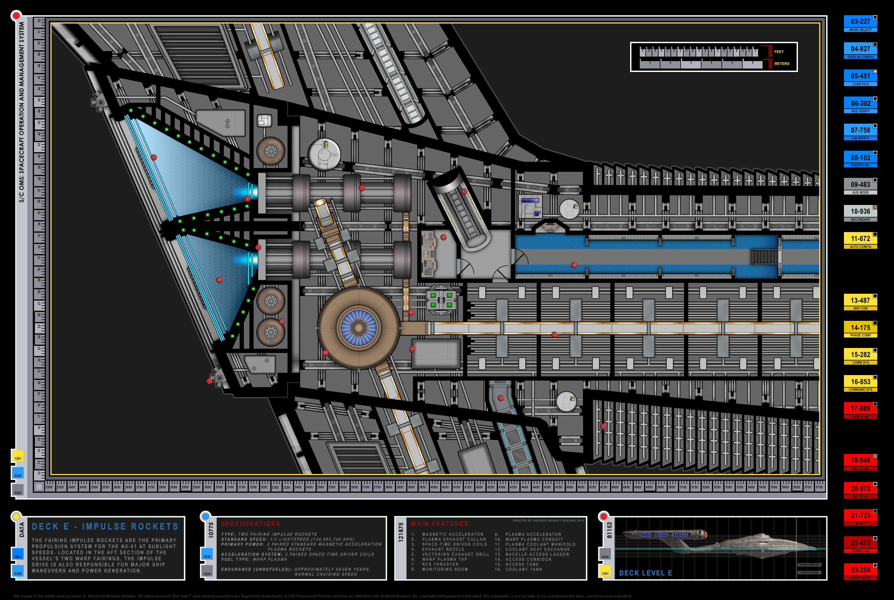 Star Trek Blueprints: Enterprise NX-01 Deck Plans