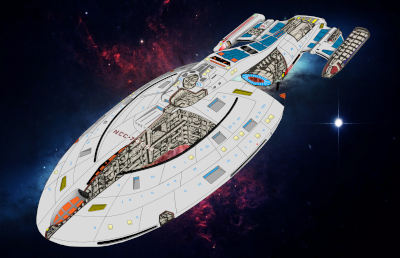 Star Trek Starship Cutaways and MSD's by Rusted Gear Art