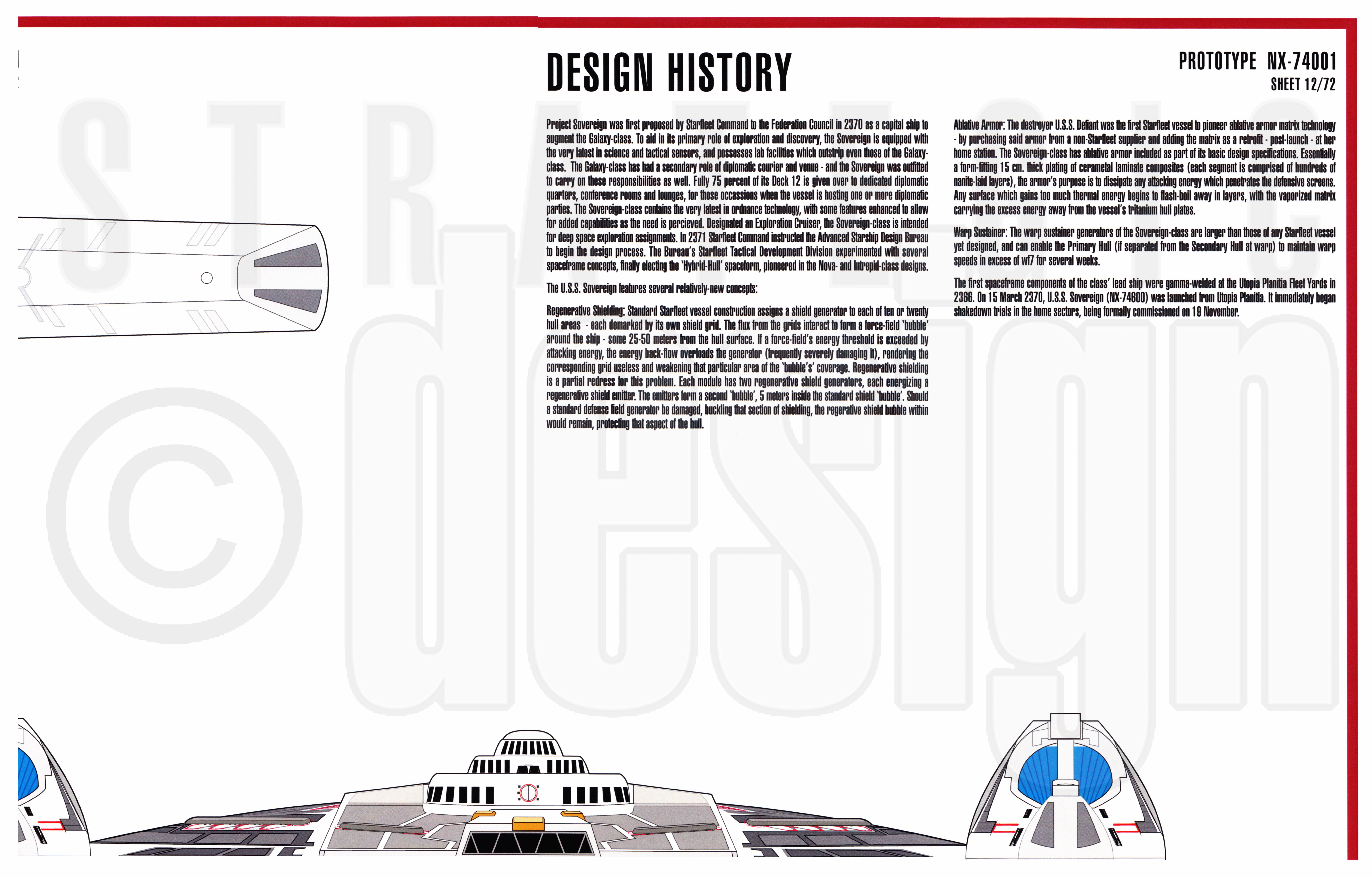 Sovereign Class Starship Schematics