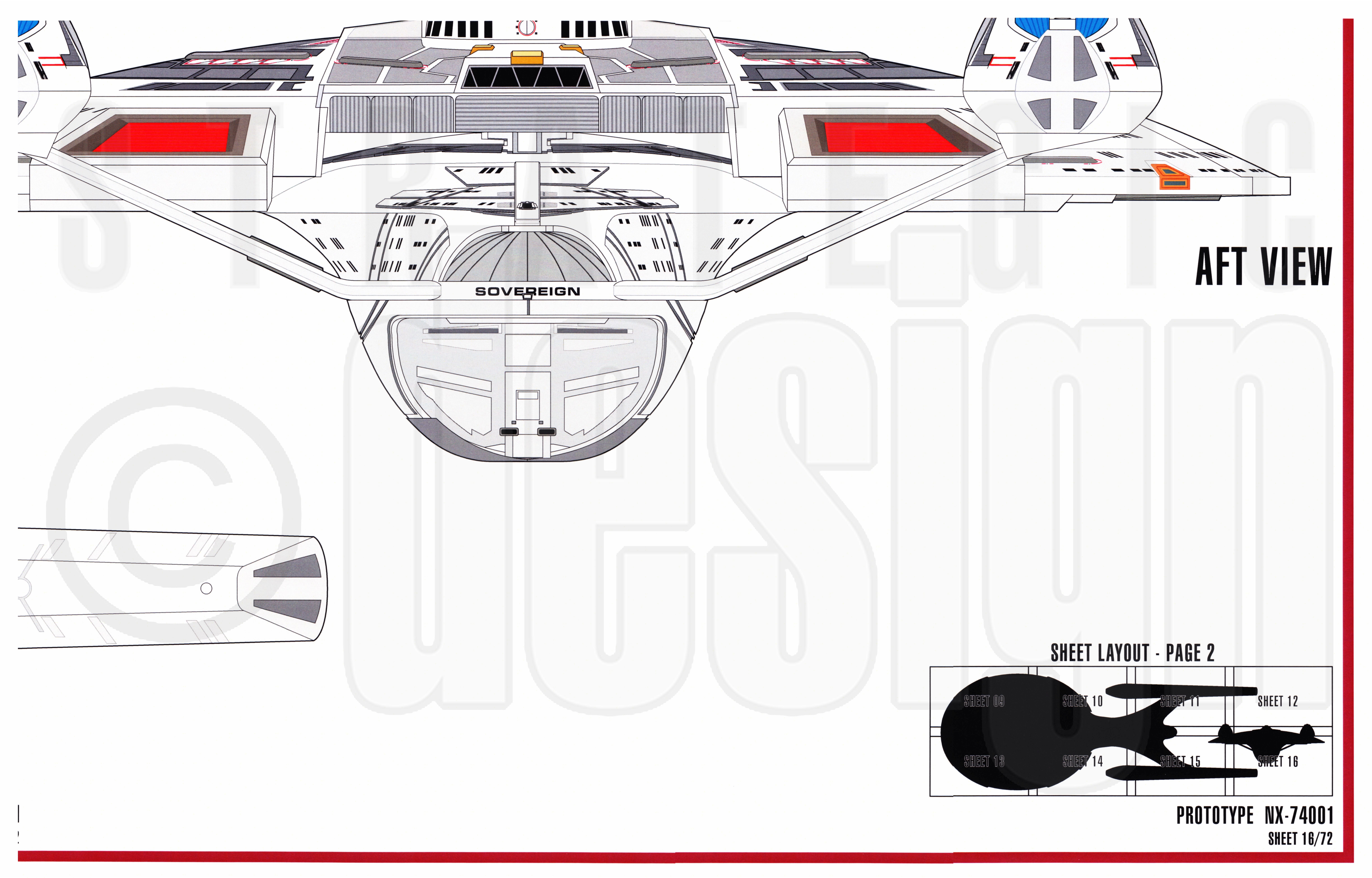 Sovereign Class Starship Schematics