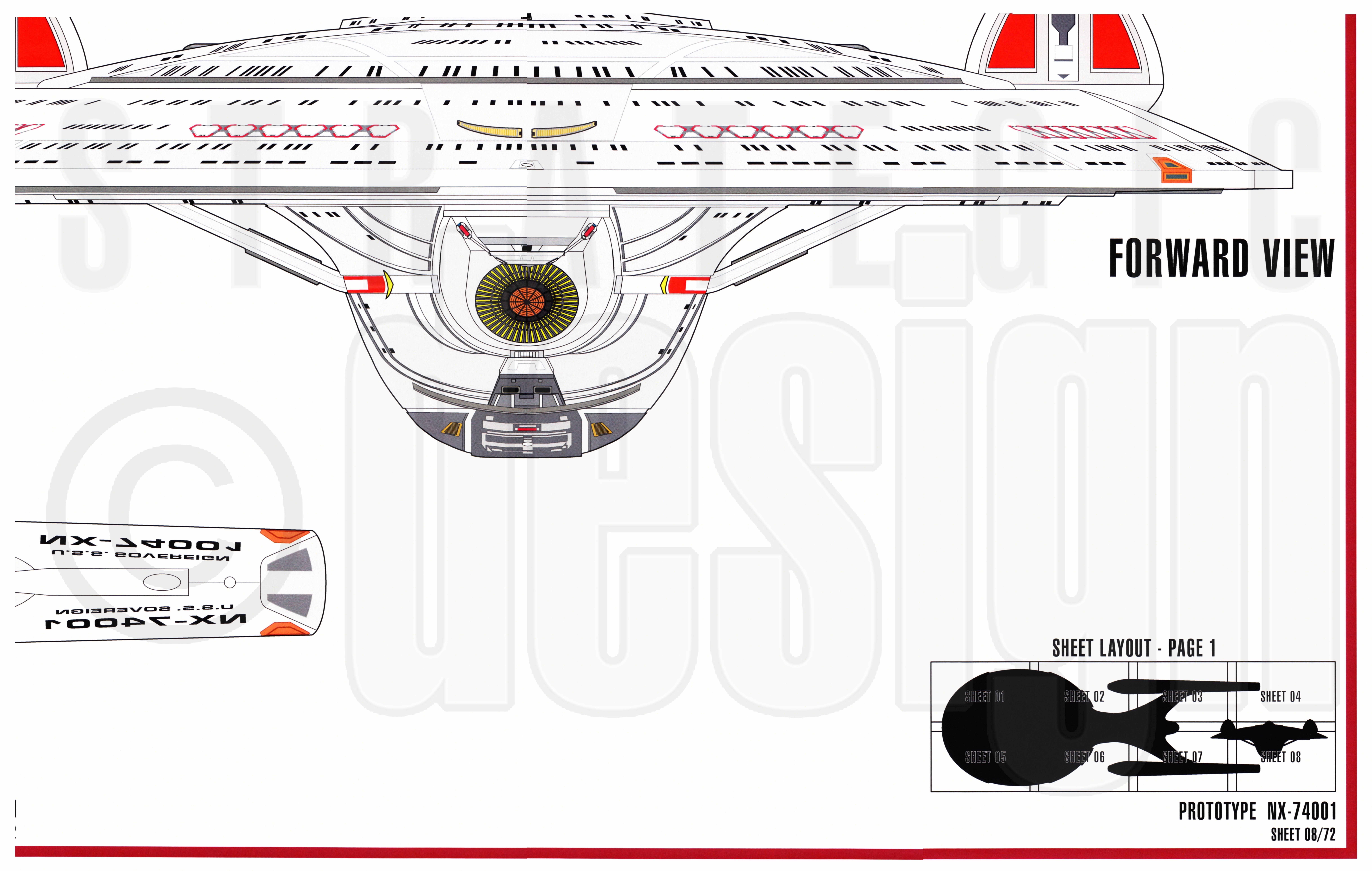 Sovereign Class Starship Schematics