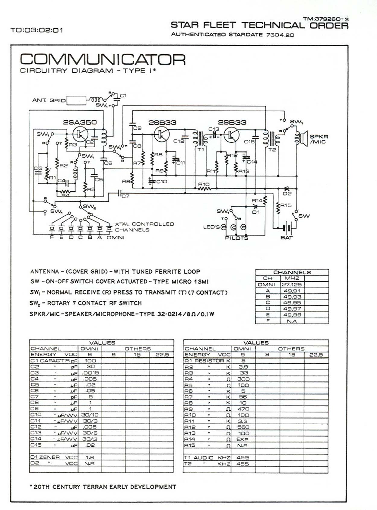 Star trek electronics schematics - Page 1