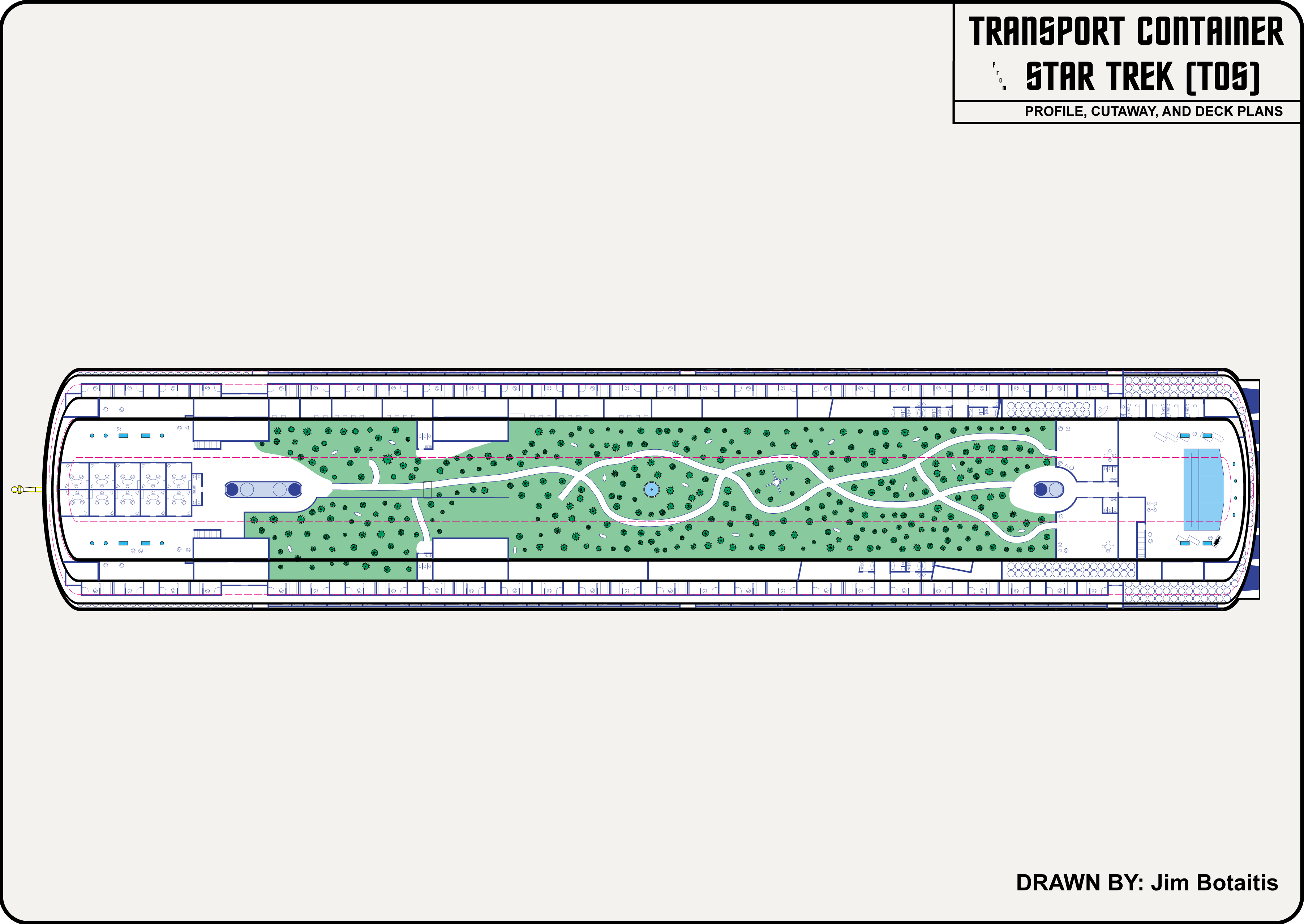 Transport Containers [TOS] Profile, Cutaway, and Deck Plans