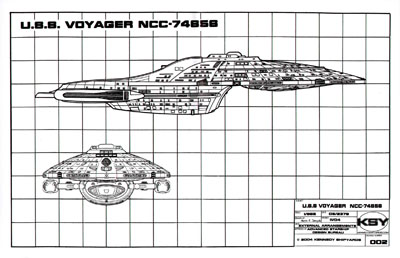 Star Trek Blueprints: Intrepid Class Starship U.S.S. Voyager NCC-74656